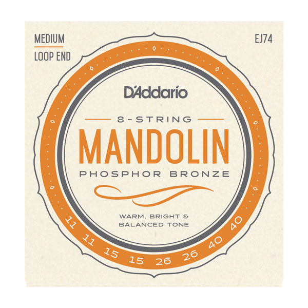 D'Addario EJ74 Mandolin set – Dusty Strings
