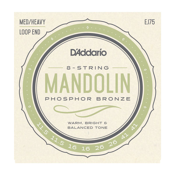 D'Addario EJ75 Mandolin set – Dusty Strings